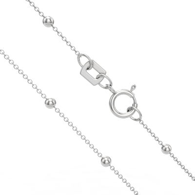 Sterling Silver Personalized Necklace Layering Set with Ball Station ...